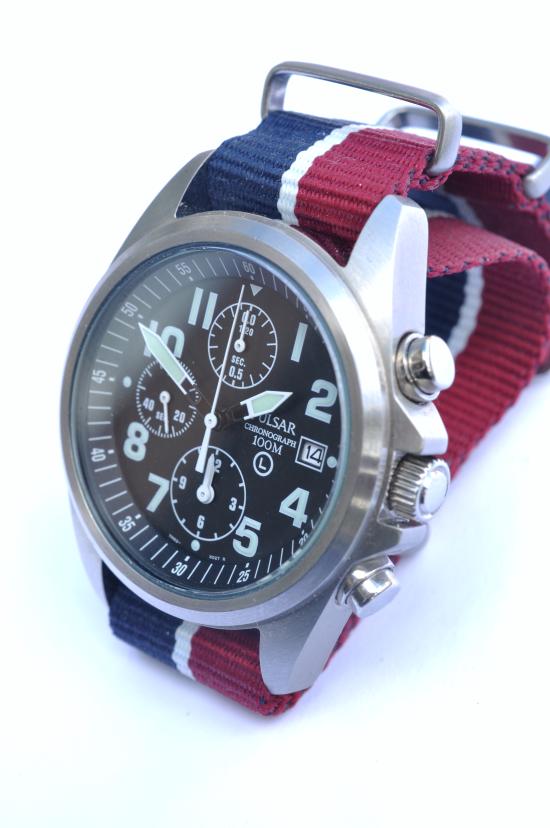 ZMW Militaria | Military Pulsar (Seiko) Chronograph Quartz Watch, c.2014