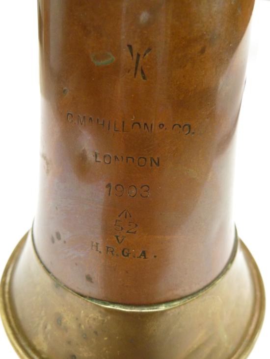 ZMW Militaria | Boer War Royal Garrison Artillery HRGA Bugle, 1903