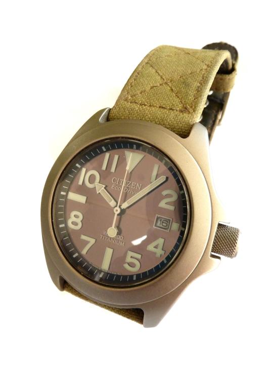 ZMW Militaria | Citizen Tough "Ray Mears" Titanium Watch, c.1995